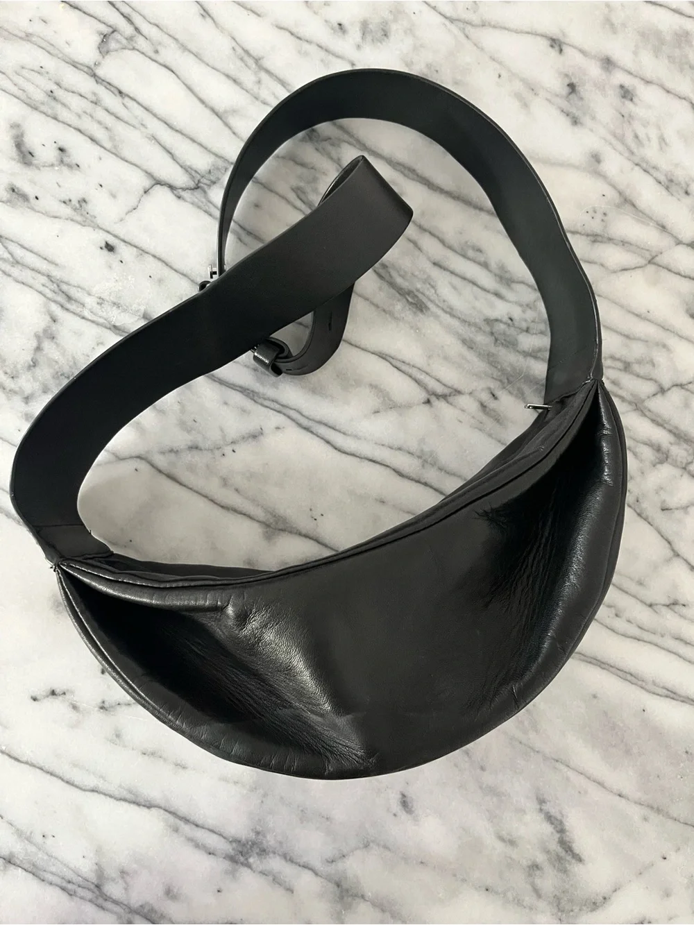 COS | Bags | Cos Swing Crossbody Bag In Black Leather Capsule Wardrobe ...